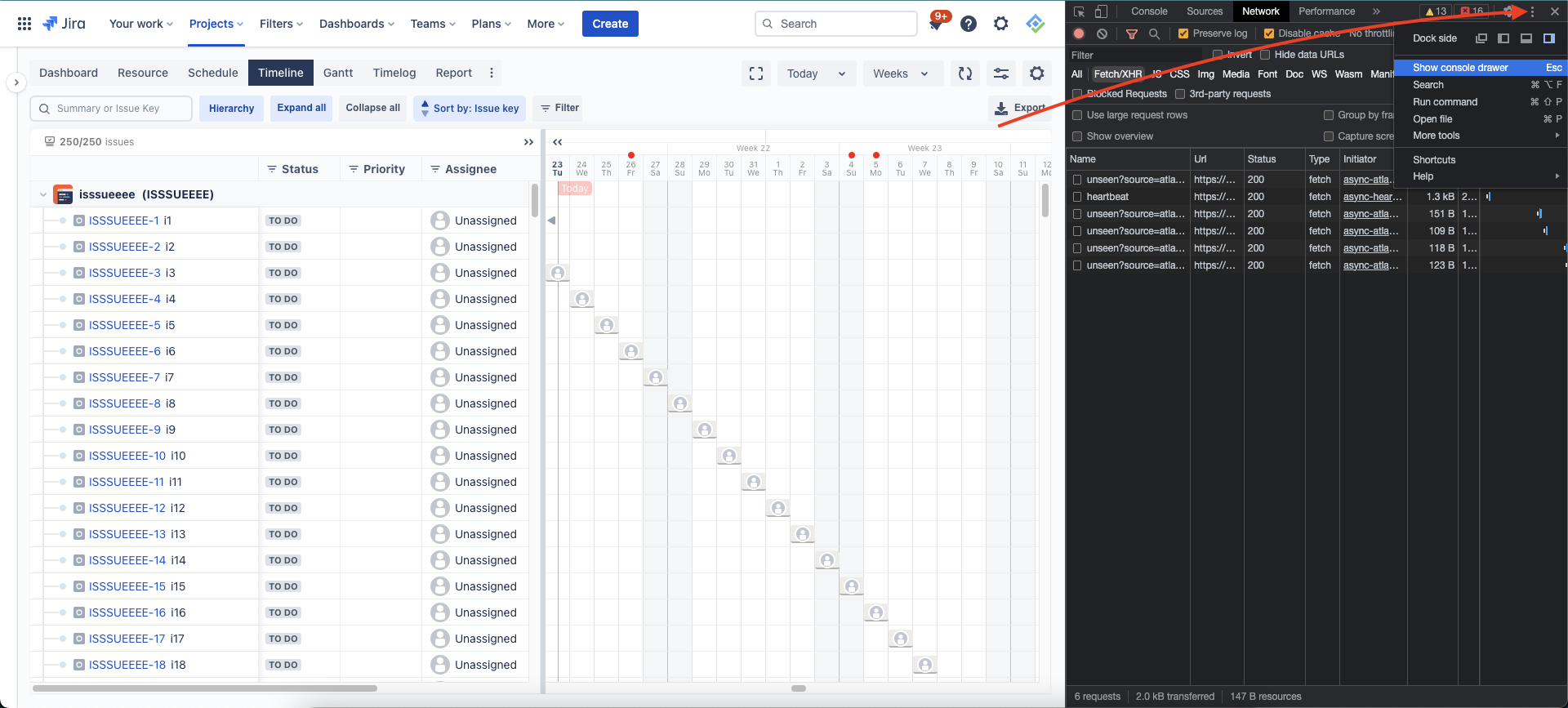 How to get har file and console log