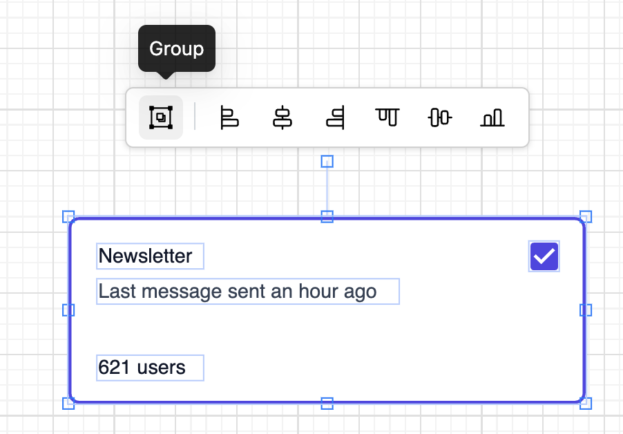 Group and organize elements
