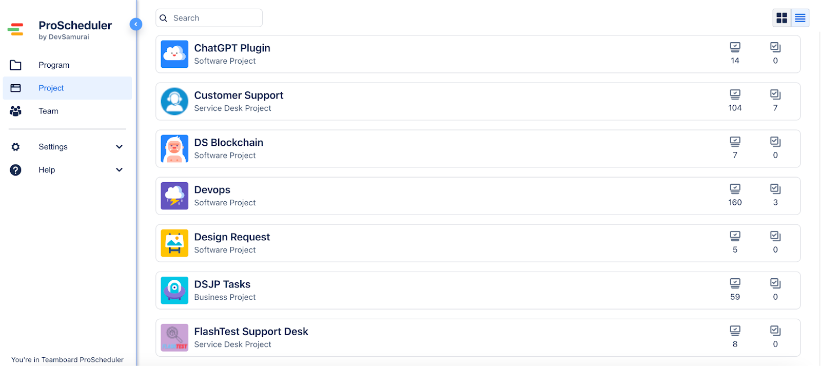 How to Manage Multiple Projects and Programs with TeamBoard ProScheduler?