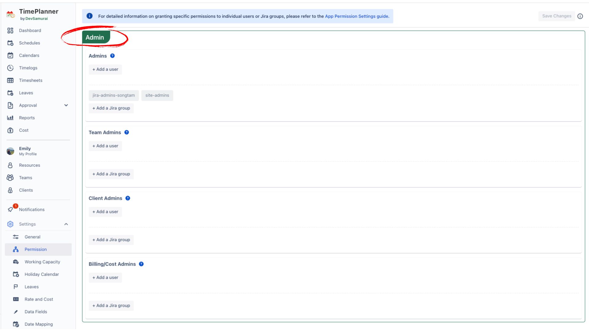 Configure Roles and Permissions