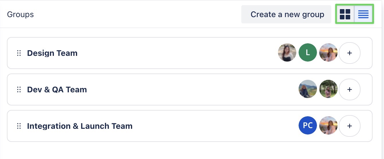 Managing groups