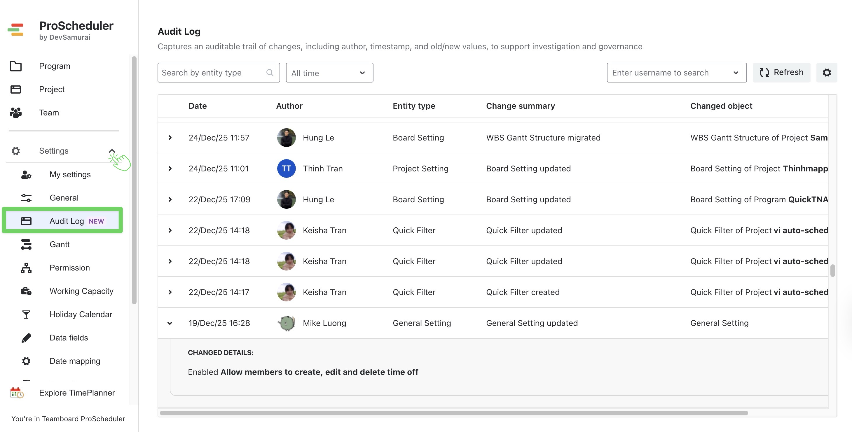 Audit Logs